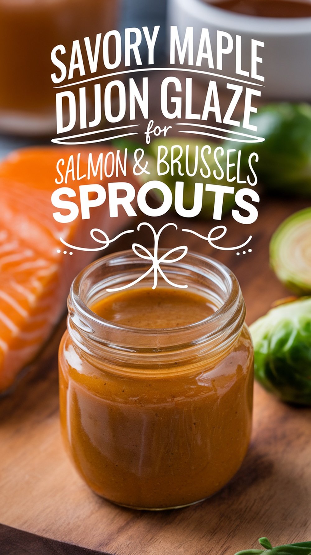 Savory Maple Dijon Glaze for Salmon and Brussels Sprouts - saucefreaks.com
