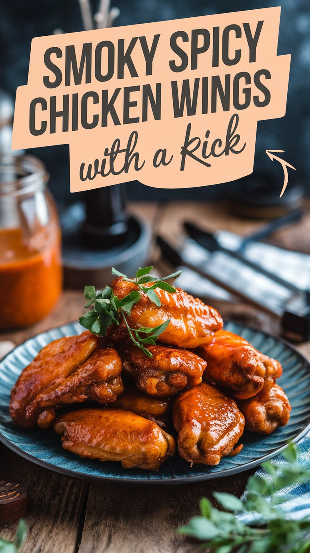 Smoky Spicy Chicken Wings with a Kick - saucefreaks.com