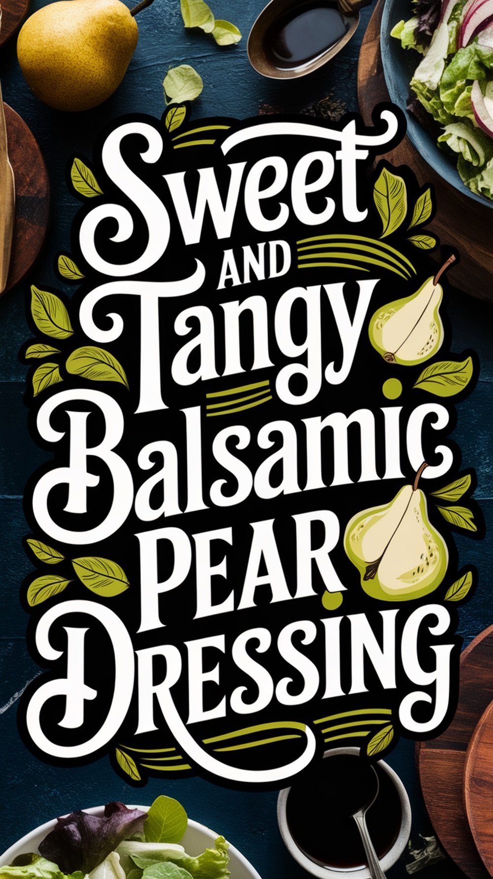 Sweet and Tangy Balsamic Pear Dressing - saucefreaks.com