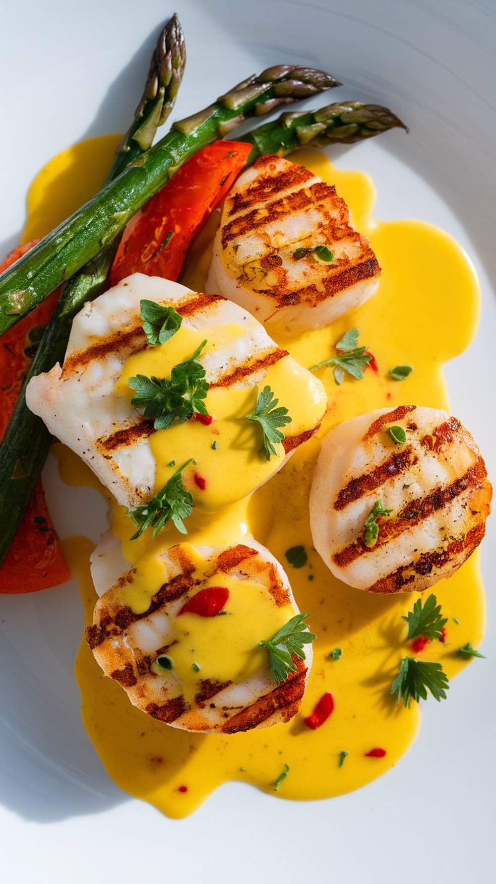 Saffron and Red Pepper Hollandaise Sauce - saucefreaks.com